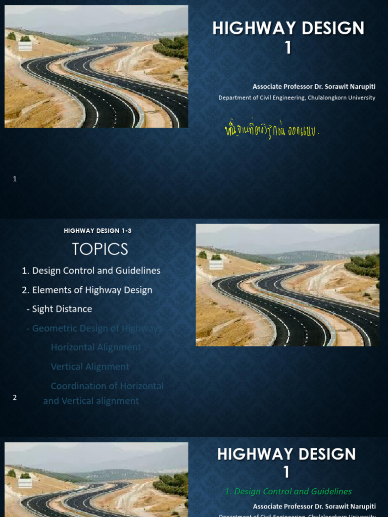 4 - 1 Highway Design Control and Guidelines | PDF | Bus | Highway