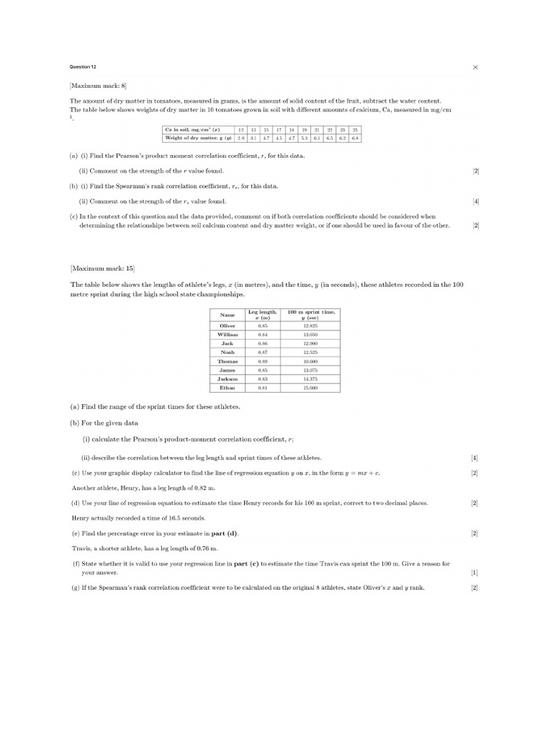 Spearman - S - HW Math Ai | PDF