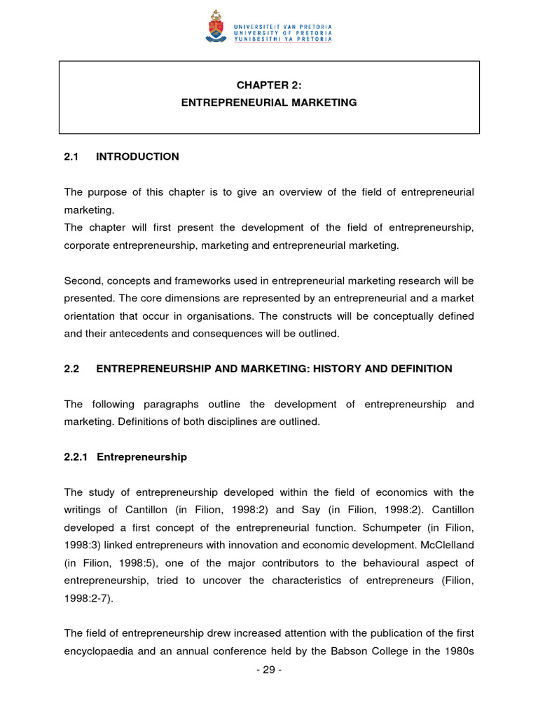 02 Chapter 2 | PDF | Entrepreneurship | Marketing
