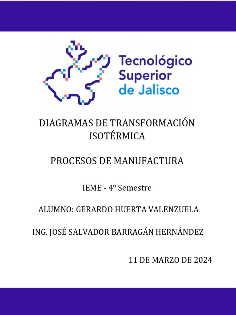 Diagramas de Transformación Isotérmica Gerardo Huerta | PDF ...