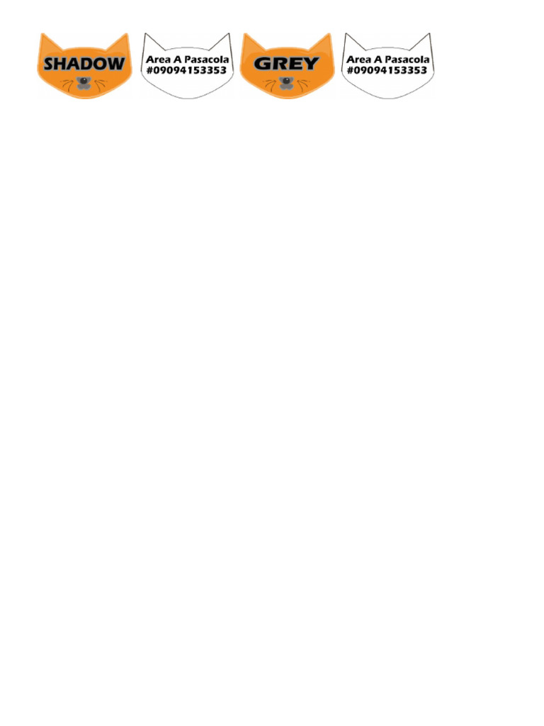 Cat Name Plate | PDF