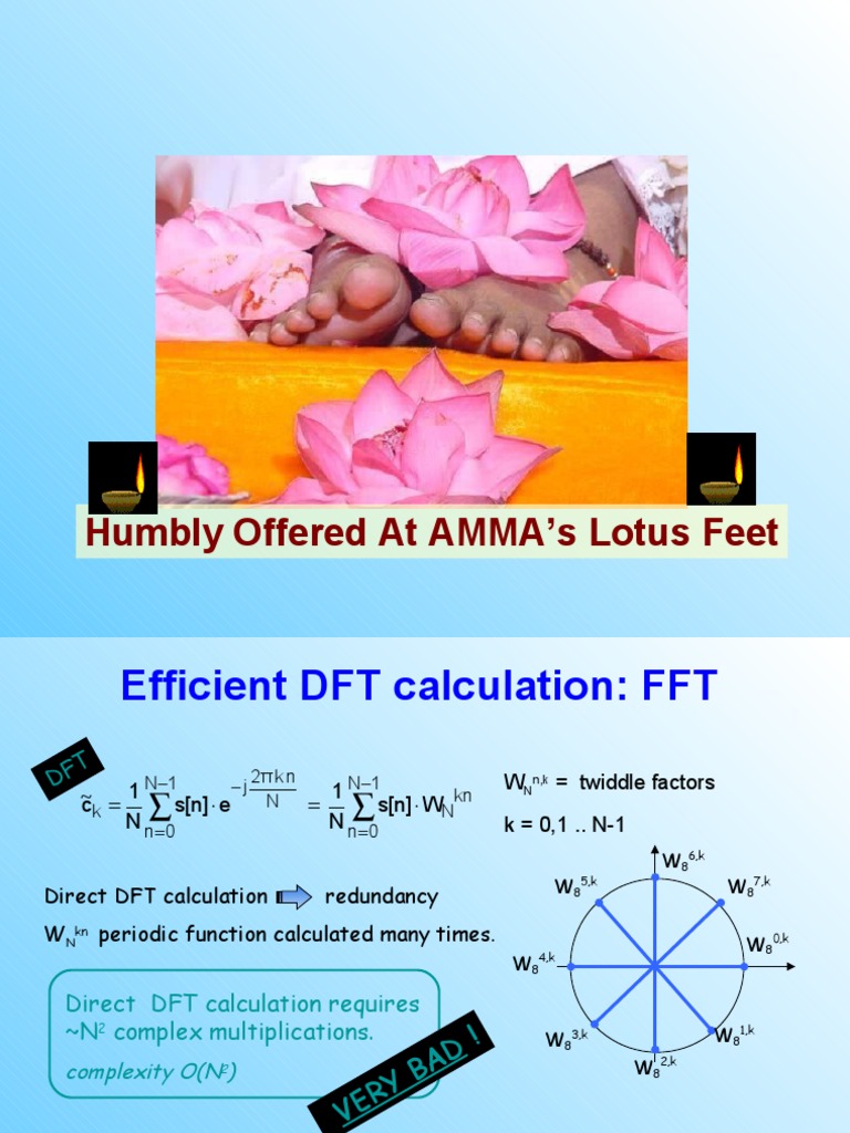 Efficient DFT Calculation | PDF | Fast Fourier Transform | Discrete Fourier Transform