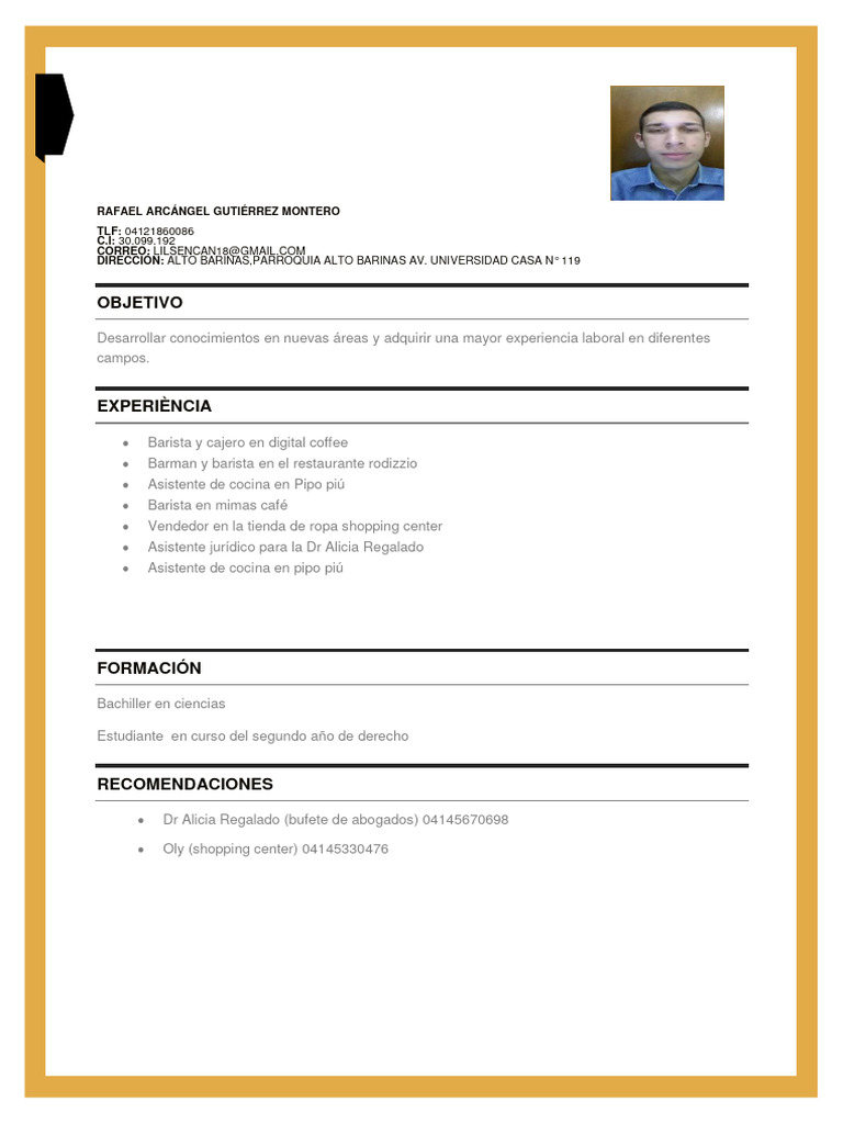 Currículum de Rafael | PDF