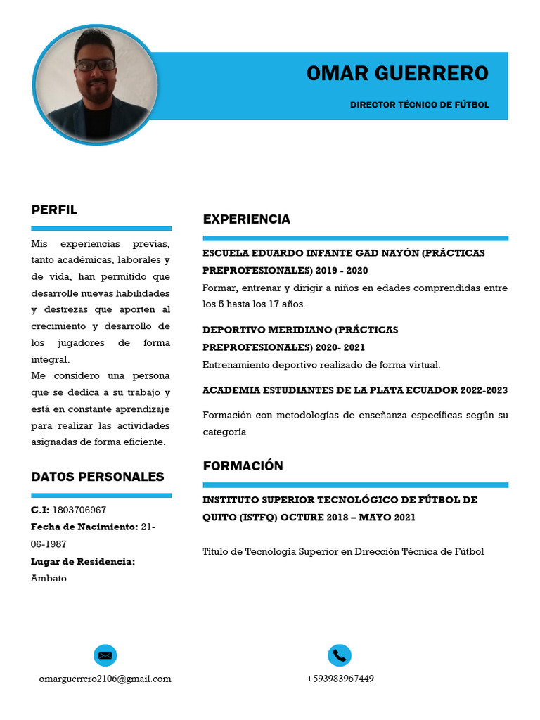 Omar Guerrero CV 2024 | PDF | Ecuador | Educación más alta