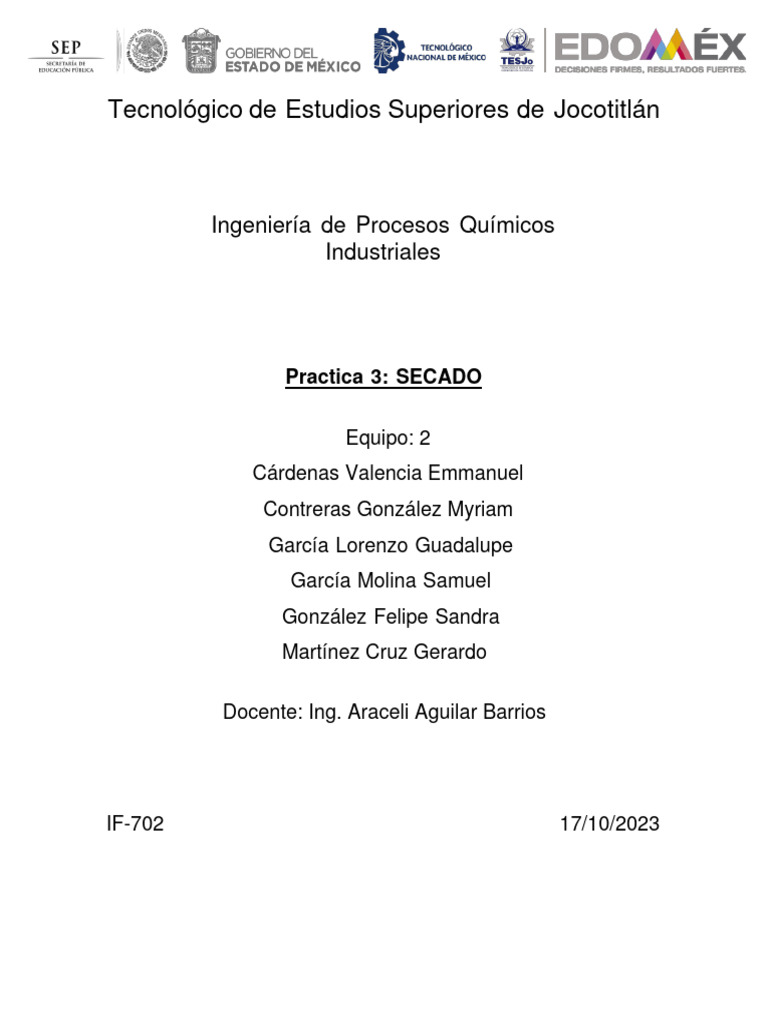 Practica Termobalanza ! | PDF | Humedad | Agua