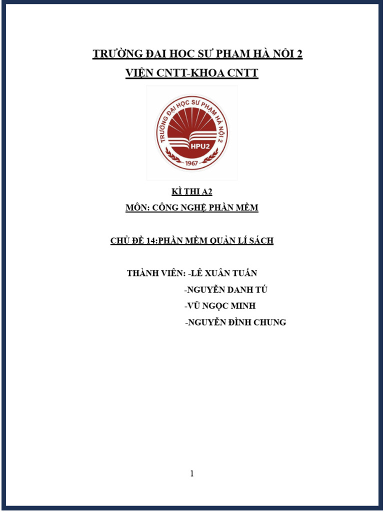 A2-CNPM-Nhóm 7 | PDF