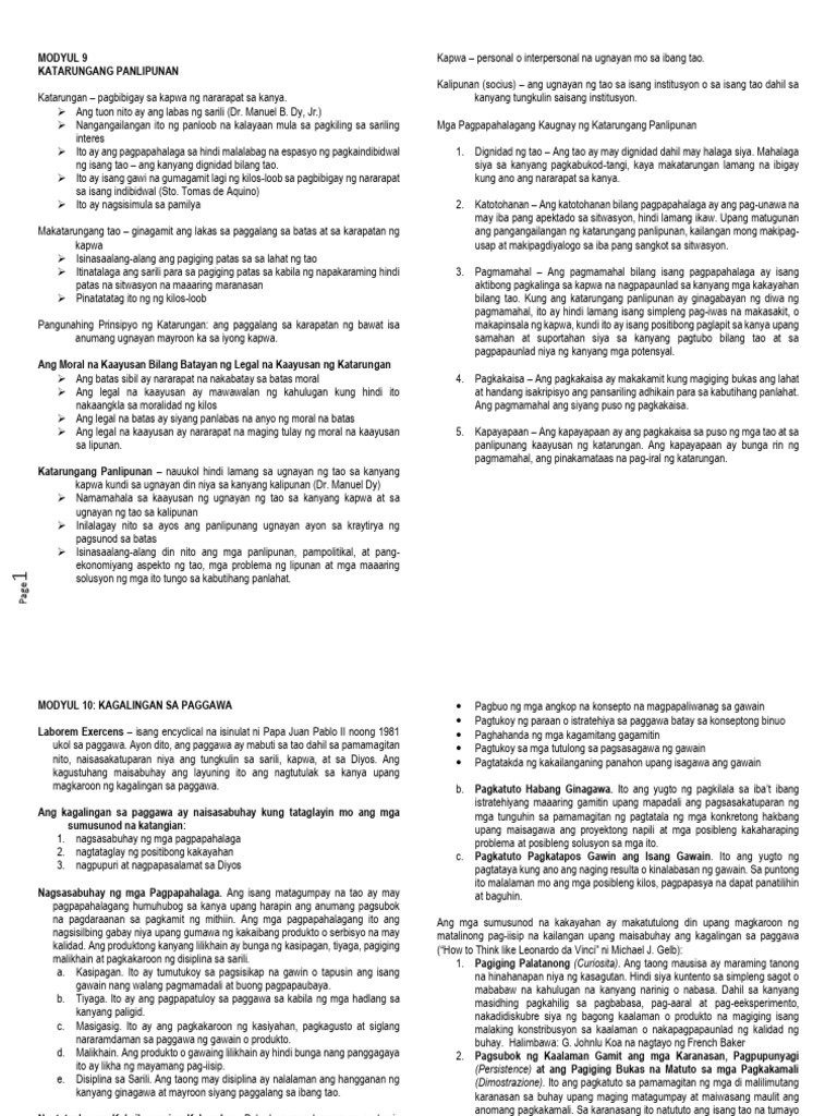 3rd Quarter Lecture Esp9 3 | PDF