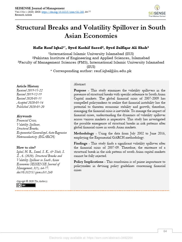 Volatility | PDF | Market (Economics) | Volatility (Finance)