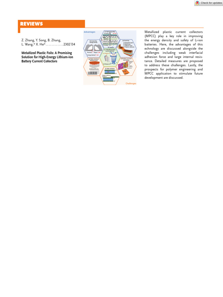 Metallized Plastic Foils - A Promising Solution for HighEnergy ...