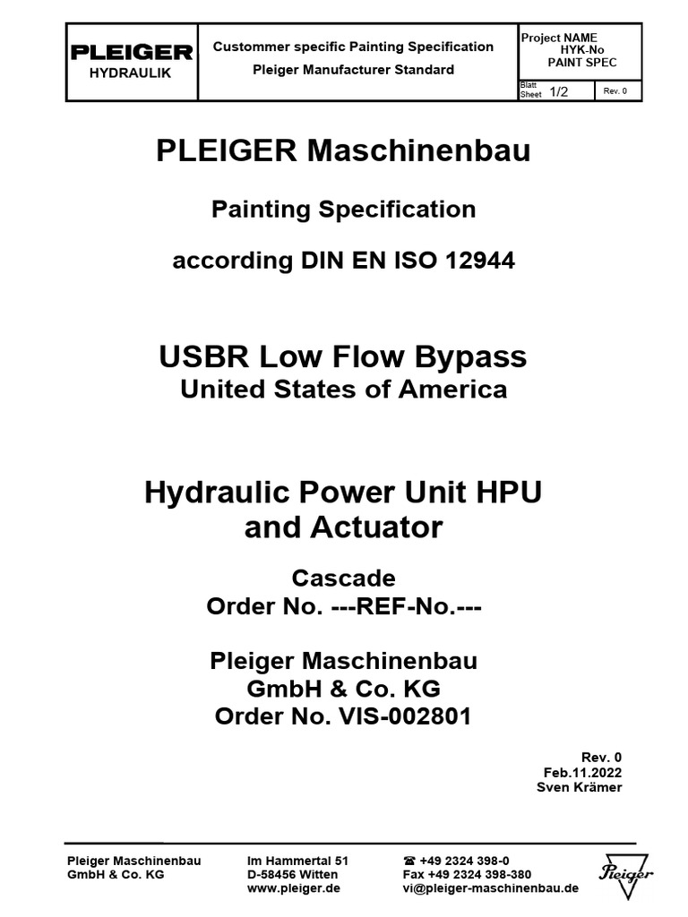 PLEIGER Painting Spec_sample | PDF | Paint | Physical Sciences