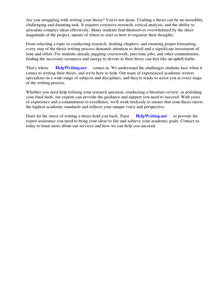 Thesis Letter of Recommendation | PDF | Thesis | Essays