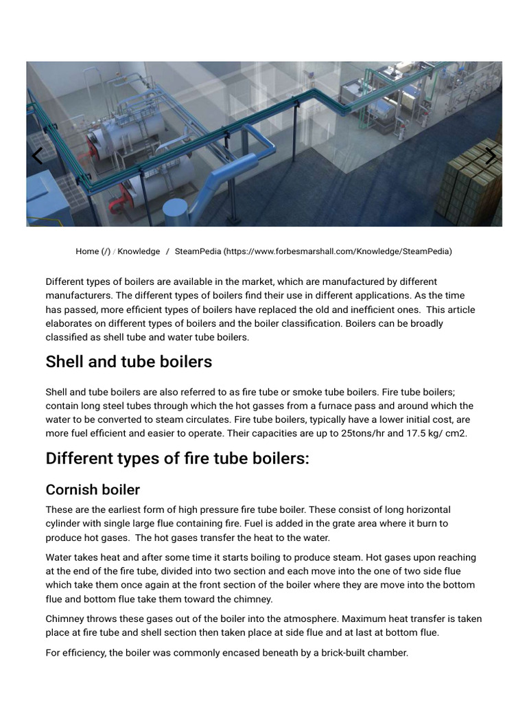Boilers - Types and Classification | PDF | Chemistry | Physical Sciences