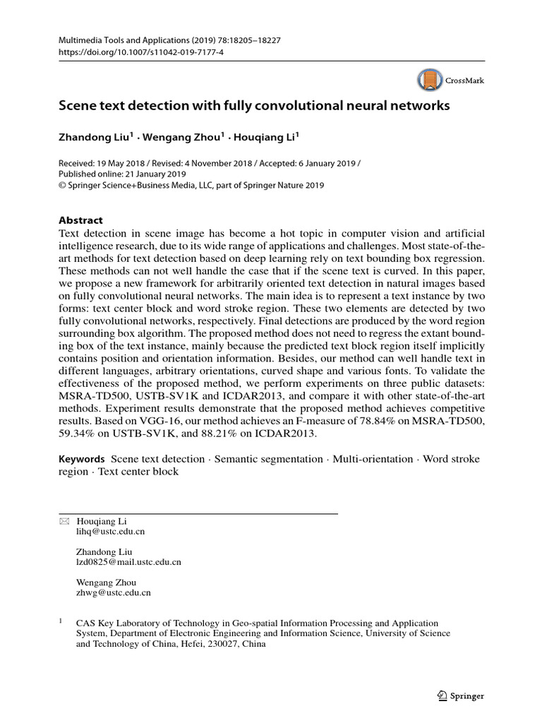 Scene Text Detection With Fully Convolutional Neural Networks Pdf Computer Vision Image 