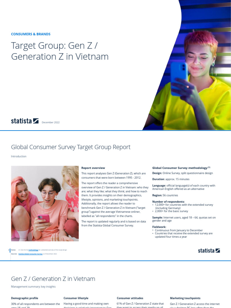 Gen Z Insights in Vietnam | PDF | Cost Of Living | Survey Methodology