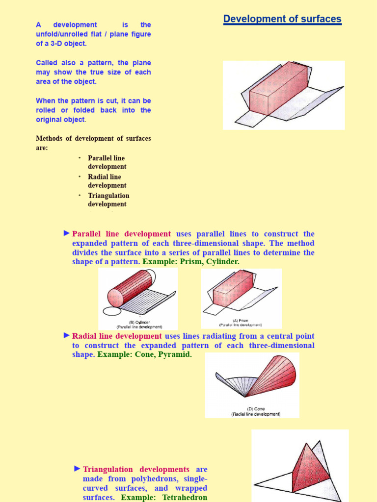 Lecture14 Development of Surfaces - Pkghosh | Download Free PDF | Shape ...