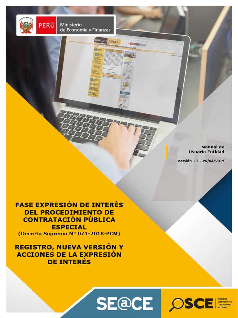 MANUAL DE USUARIO PARA REGISTRO DE EXPRESION DE INTERES | PDF | Archivo ...