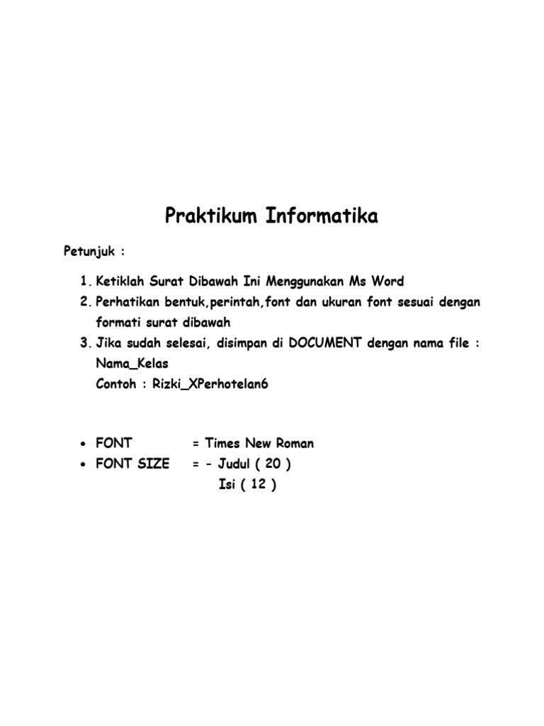 Praktikum Informatika ULP | PDF | Griya & Taman