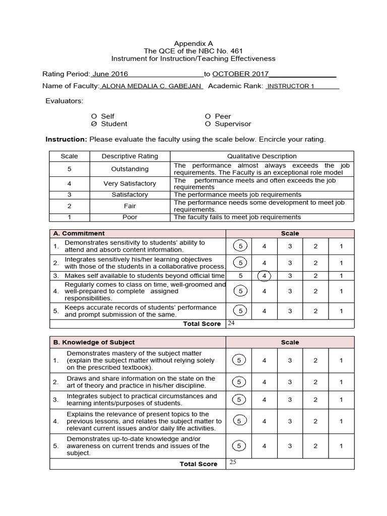 The QCE NBC 461 | PDF | Career & Growth | Science & Mathematics