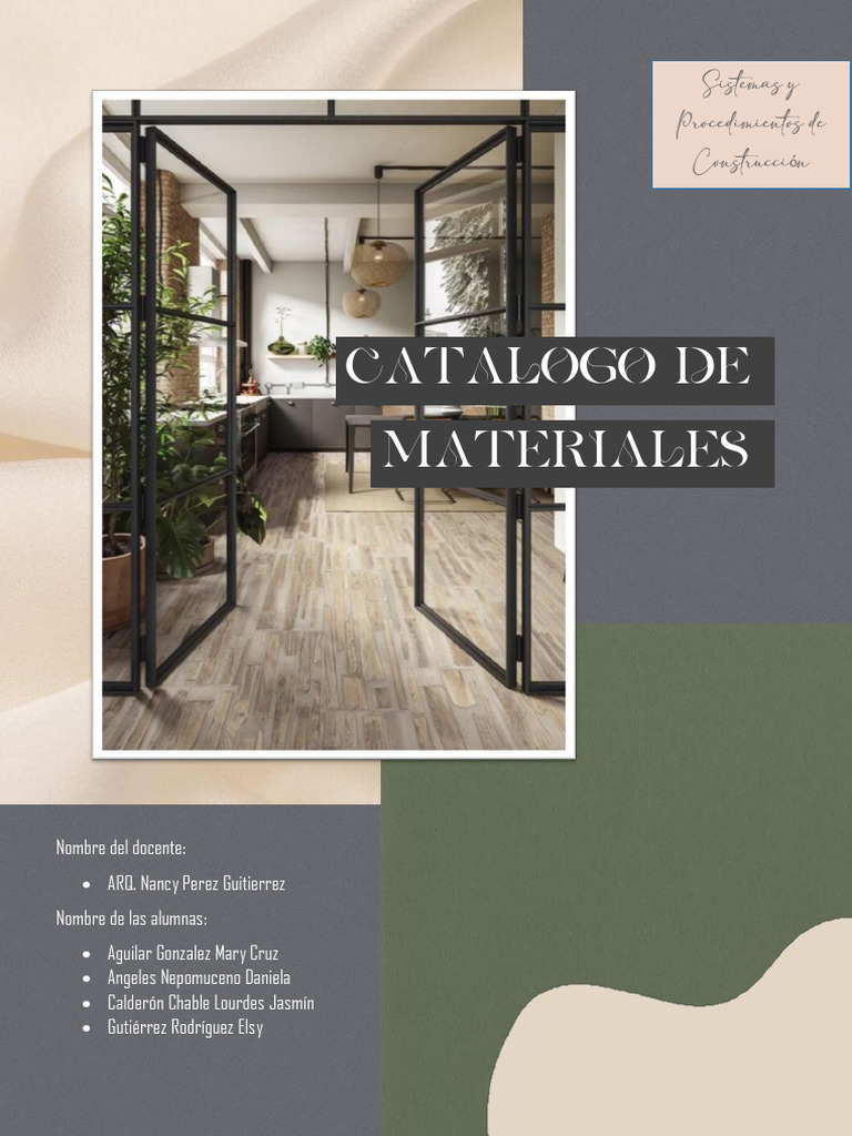 CATALOGO DE MATERIALES | PDF | Materiales