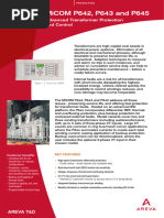 Micom Agile P642, P643, P645: Grid Solutions | PDF | Transformer | Relay