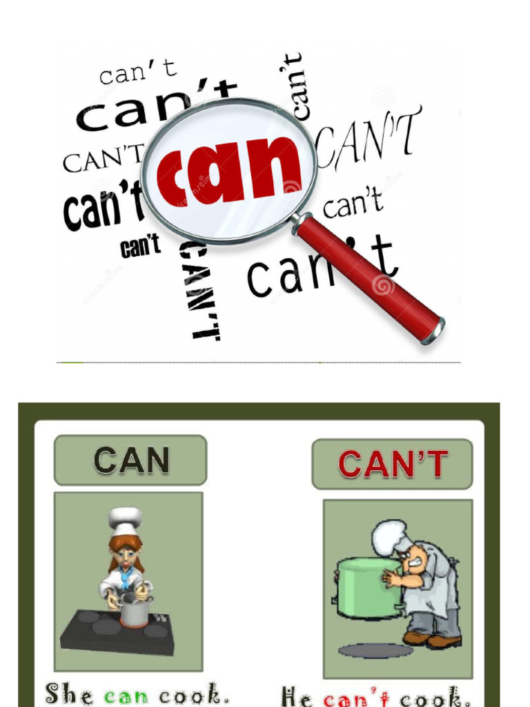PPT can- can't | PDF