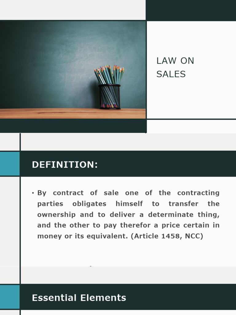 Law On Sales Long Quiz | PDF | Implied Warranty | Prices