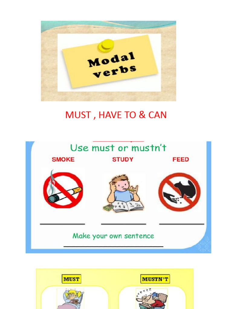 Must, Have To & Can | PDF | Career & Growth