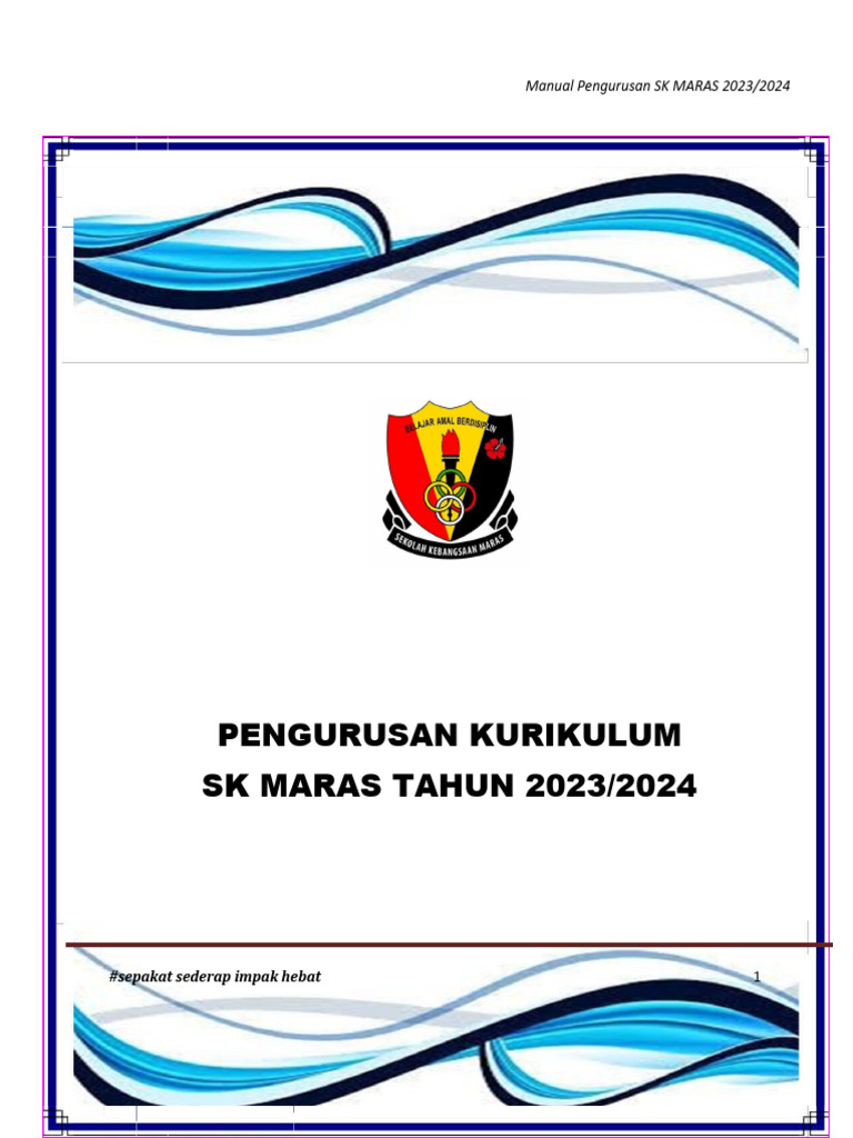 Pengurusan Kurikulum 2023-2024 | PDF