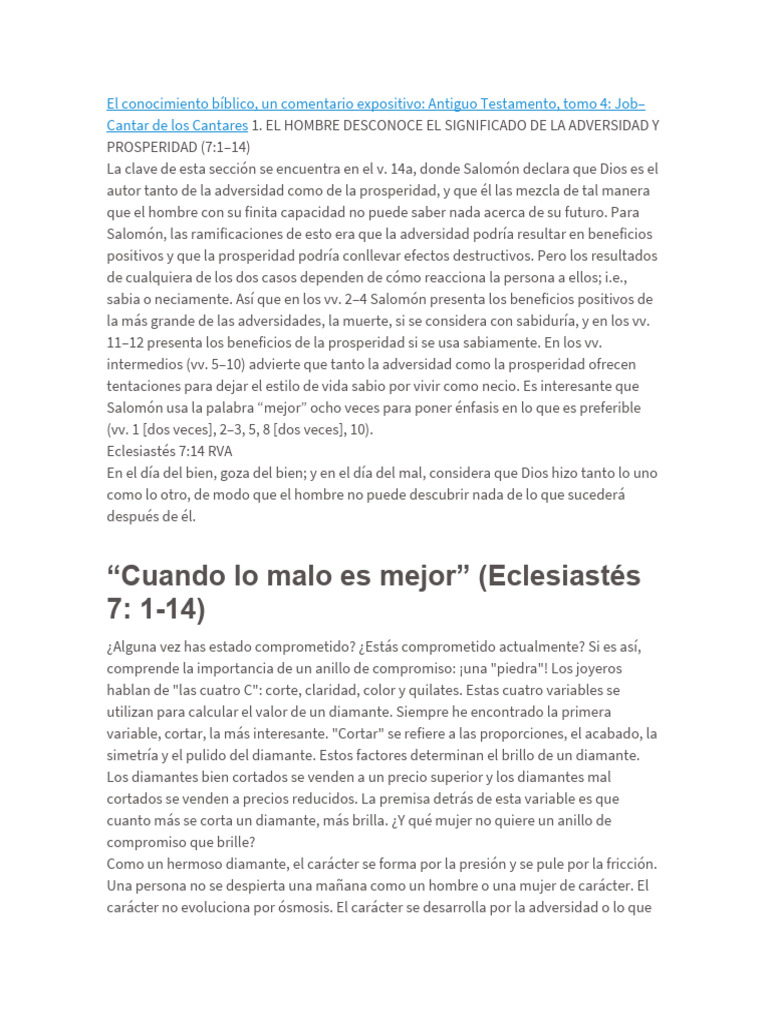 Eclesiastes Predica. | PDF | Eclesiastés | Libro de trabajo