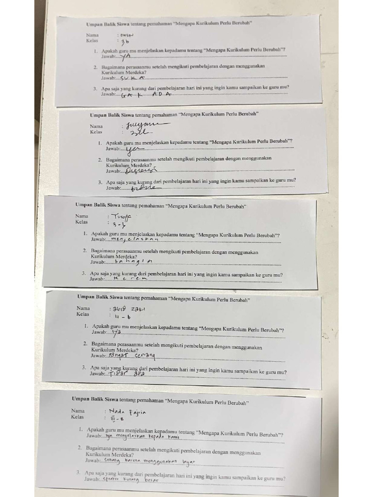 Umpan Balik (Mengapa Kurikulum Perlu Berubah) | PDF Umpan Balik (Mengapa Kurikulum Perlu Berubah) | PDF