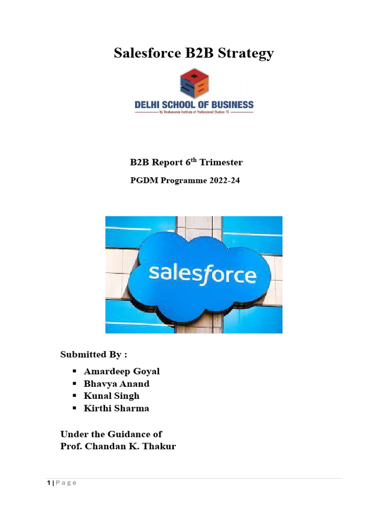 sales force | PDF | Marketing | Customer Relationship Management