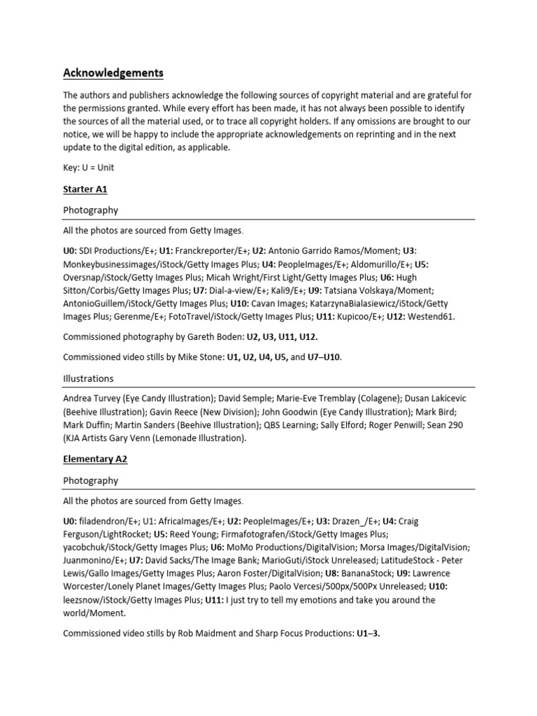 Mapping Acknowledgements | PDF | Getty Images | Imaging