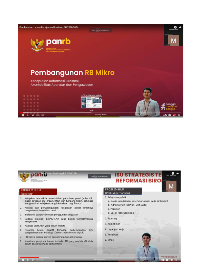 Pembahasan Umum Penajaman Roadmap RB 2020-2024 | PDF