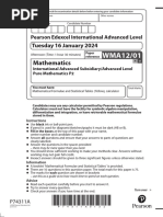 2410 WME01_01 IAL Mechanics M1 October 2024 (PDF) | PDF | Mass | Calculator
