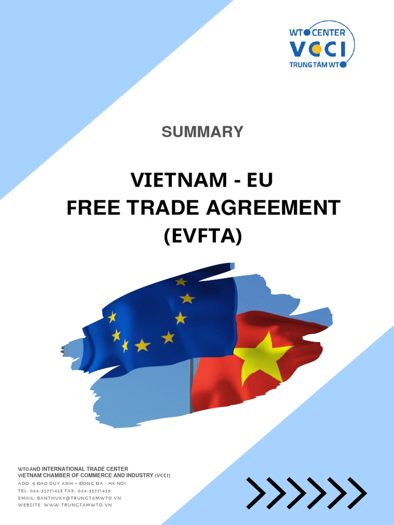Ttwto Tom Luoc Evfta Final | PDF | World Trade Organization | Market Access