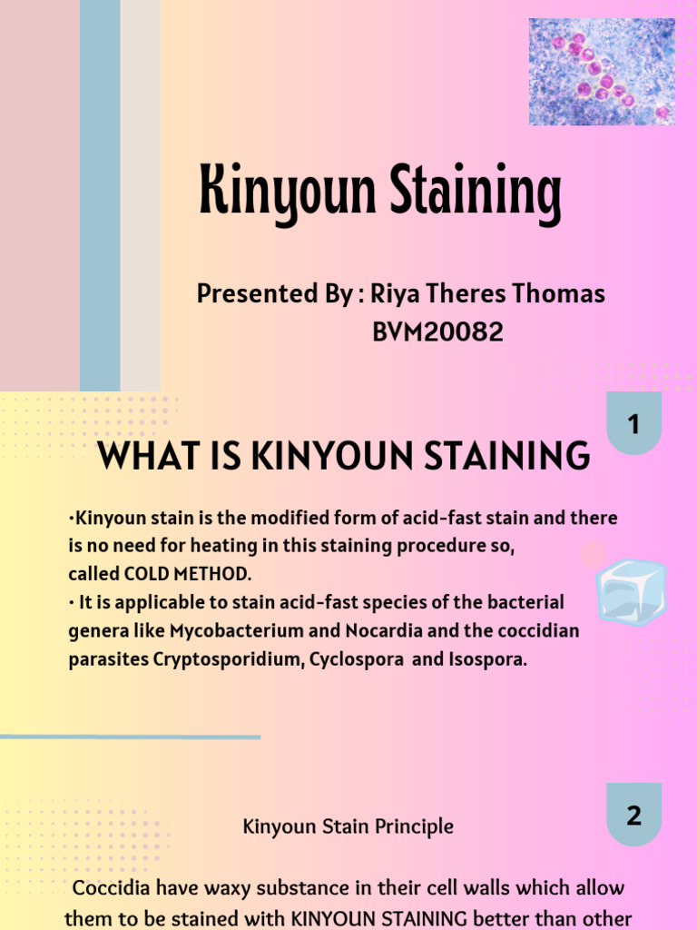 kinyoun staining | PDF | Staining | Histology