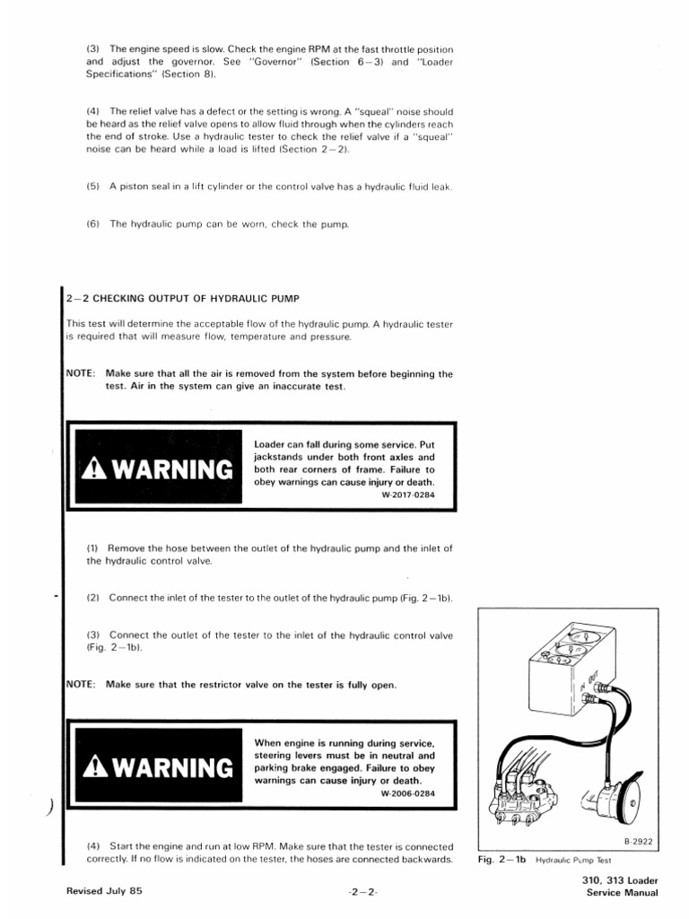 Hydraulic Pump Test Pdf