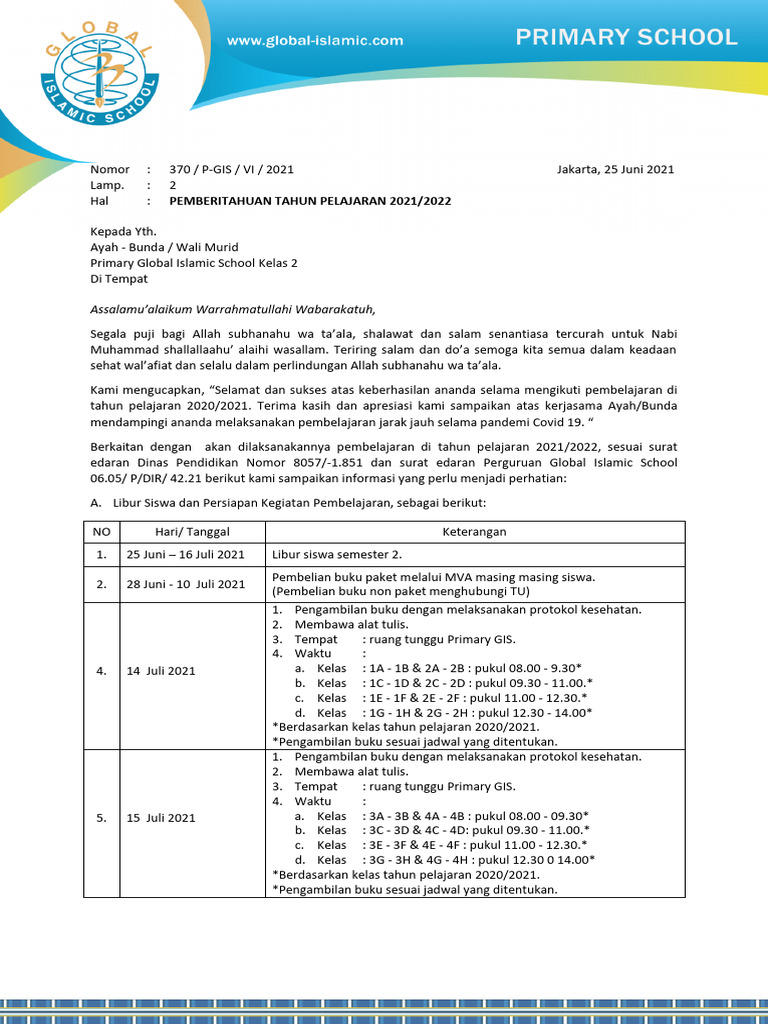 370 06 Srt Pemb Awal Tp 2021 2022 Kls 1 Ke 2 Pdf