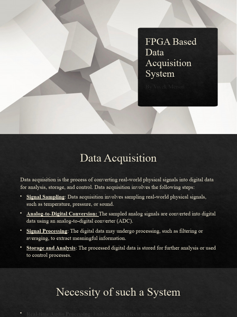 Fpga Based Data Acquisition Apparatus Pdf Field Programmable Gate