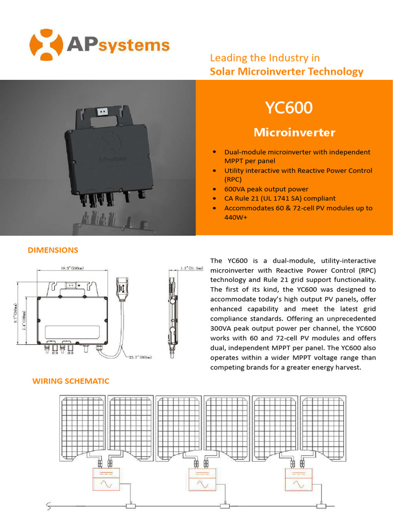 APsystems Microinverter YC600 For LATAM Datasheet - Rev2.4 - 2019 6 252 ...