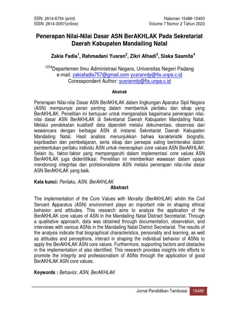 Implementasi ASN Berakhlak | PDF | Karier & Perkembangan