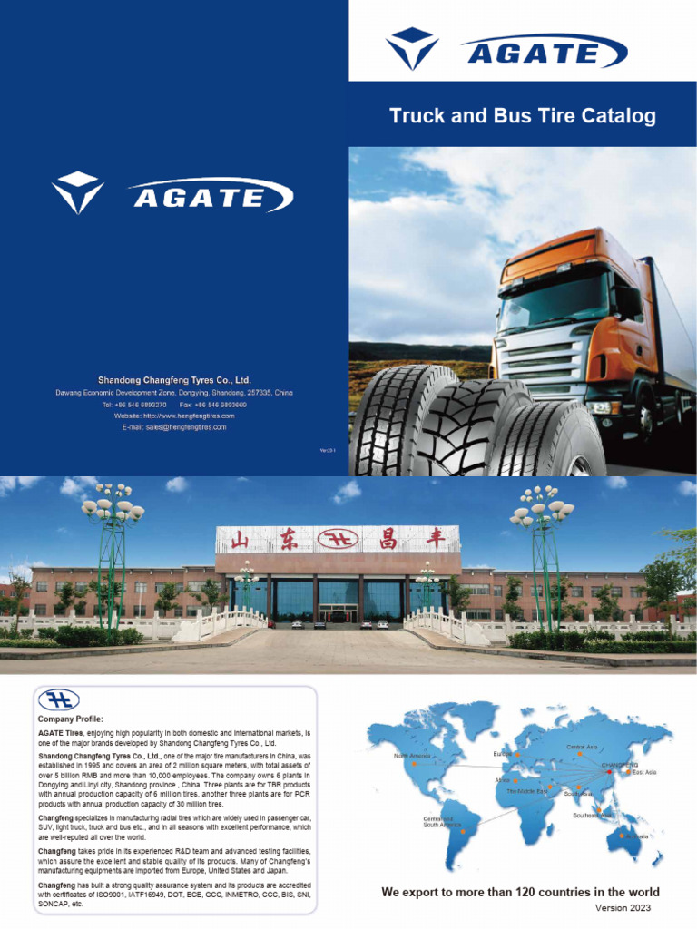 AGATE Truck and Bus Tire Catalog | PDF | Tire | Vehicles