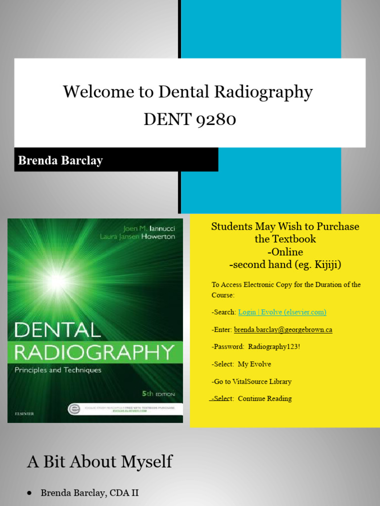 Module 1A | PDF | Radiography | Dentistry