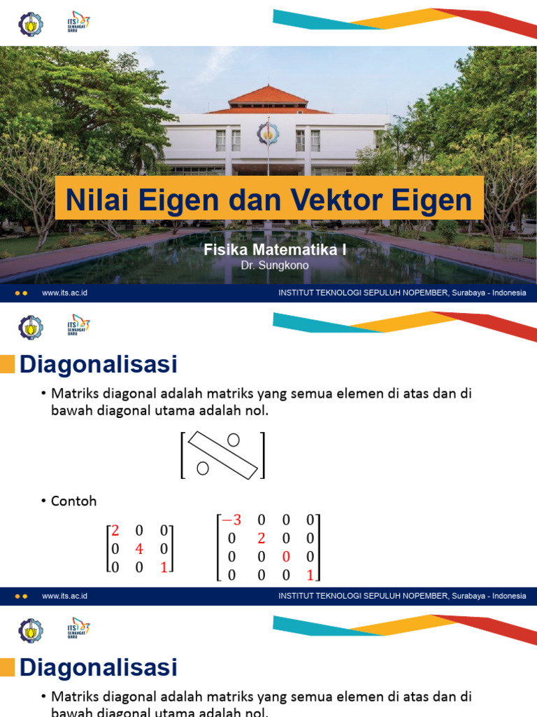 7 - Vektor Eigen - Diagonalisasi Matrix | PDF