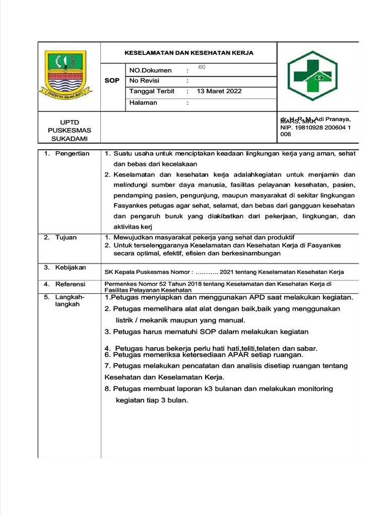 PDF Sop k3 - Compress | PDF