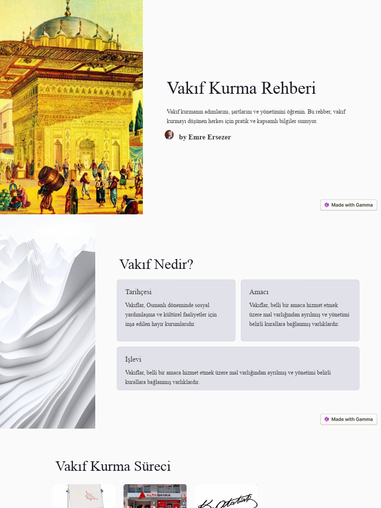 Vakif Kurma Rehberi | PDF