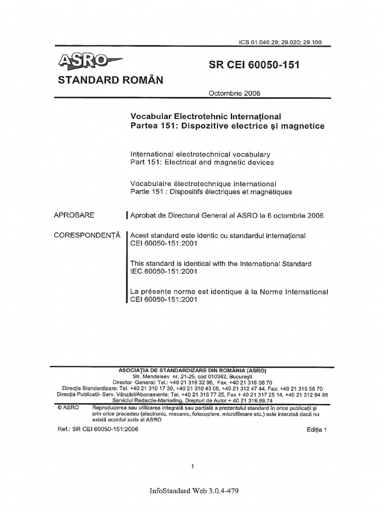 SR Cei 60050-151 | PDF