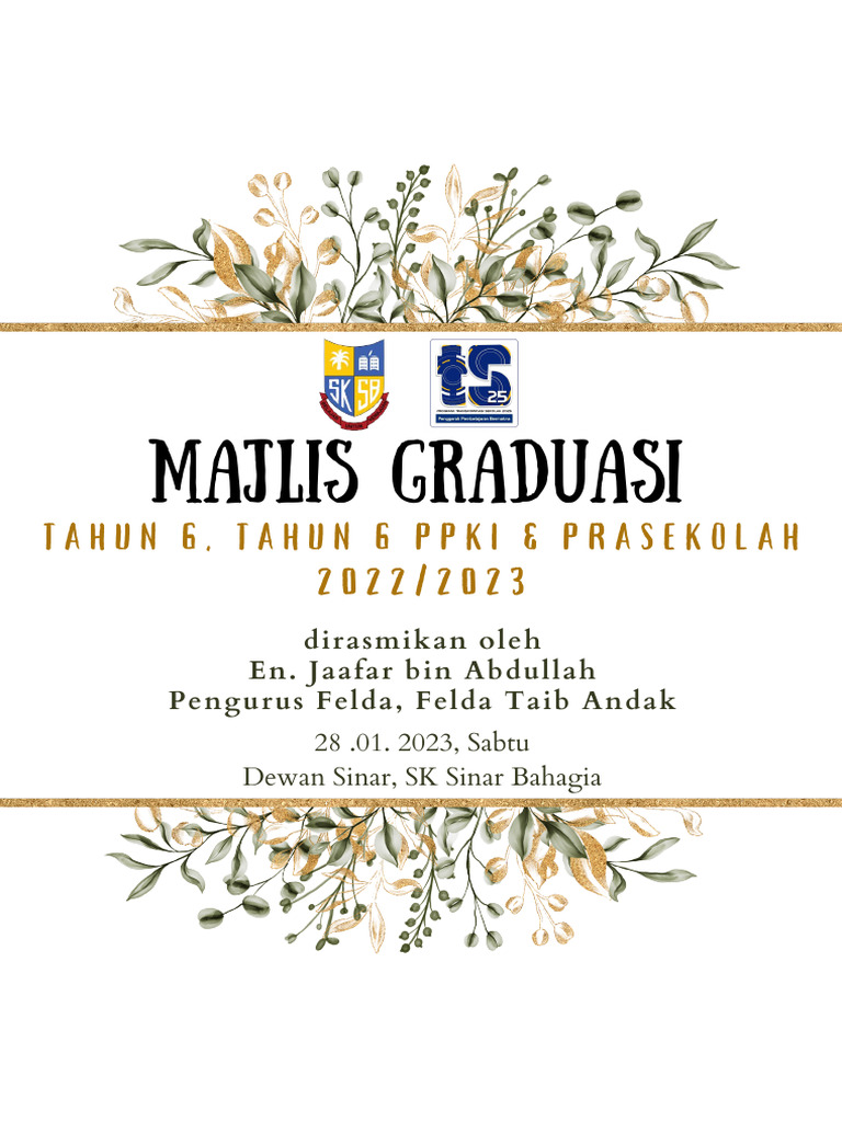 Final Buku Program Majlis Graduasi | PDF