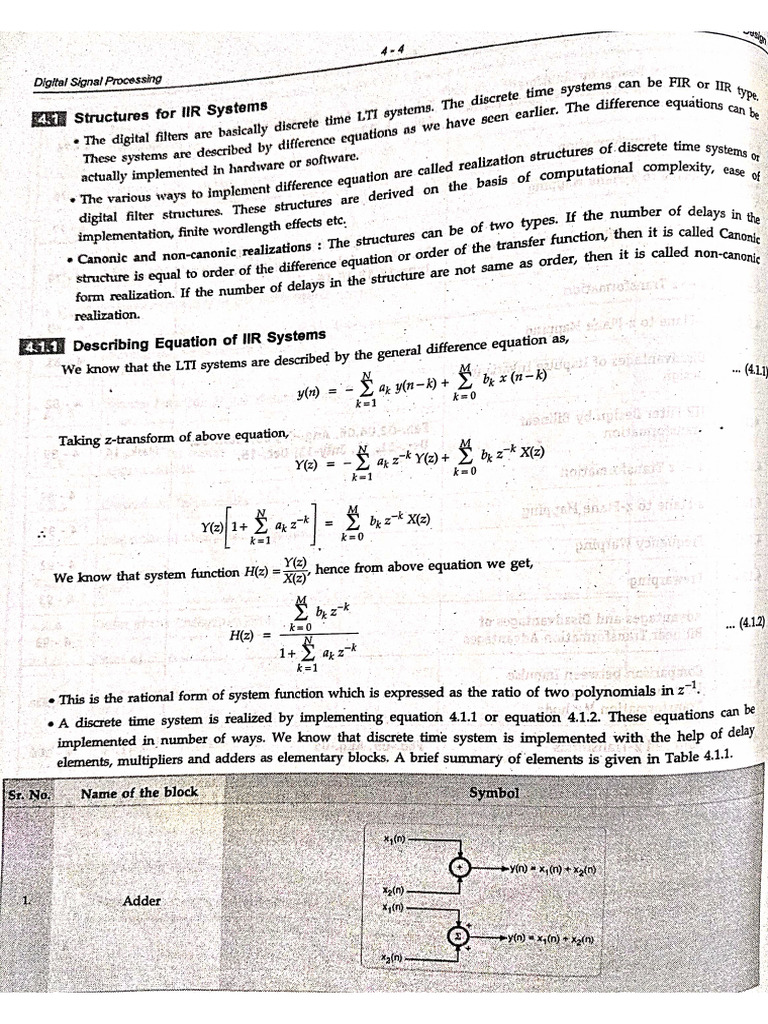 Module 4 DSP Iir Book | PDF Module 4 DSP Iir Book | PDF