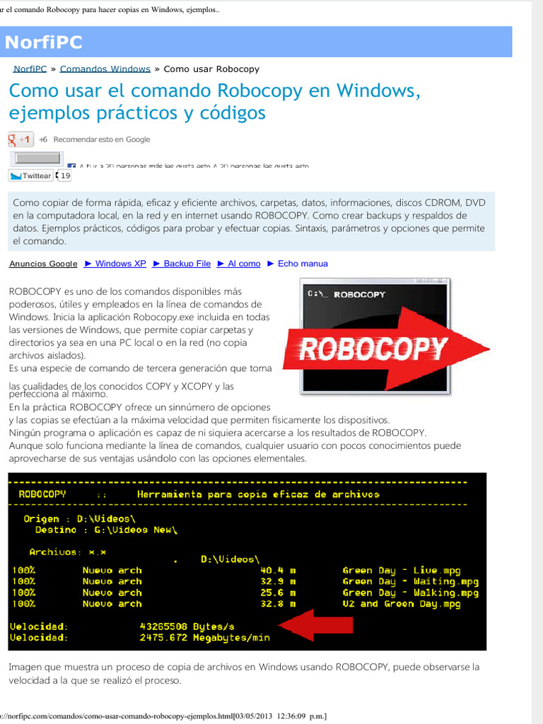 Dokumen - Tips Usar El Comando Robocopy para Hacer Copias en Windows ...